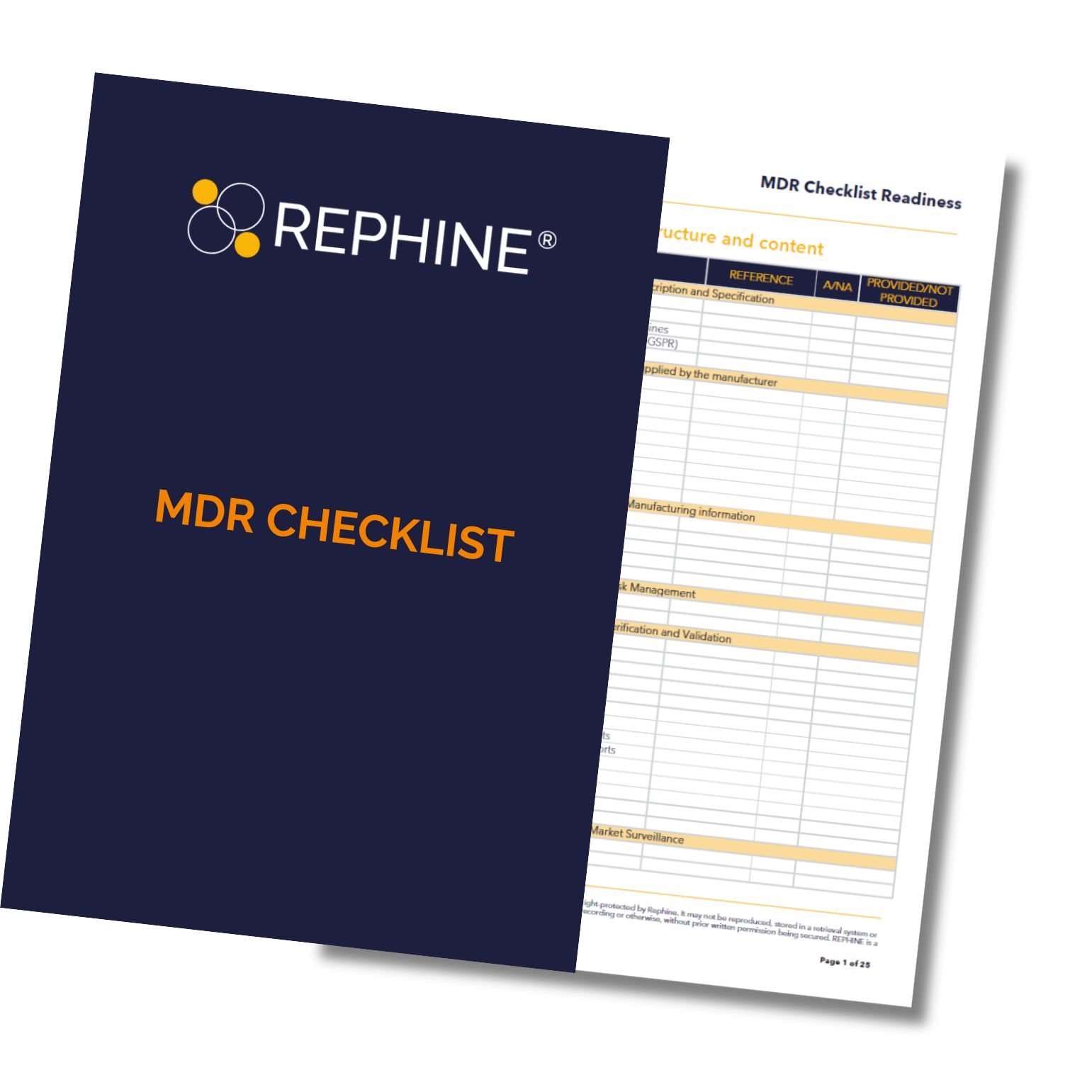 MedTech MDR Readiness Checklist - Rephine